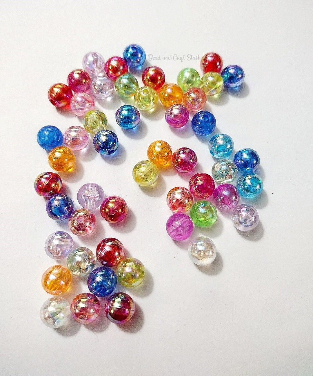 8mm AB Transparent Beads, Beads, Round Beads, AB, Gifts For, DIY, Kid ...