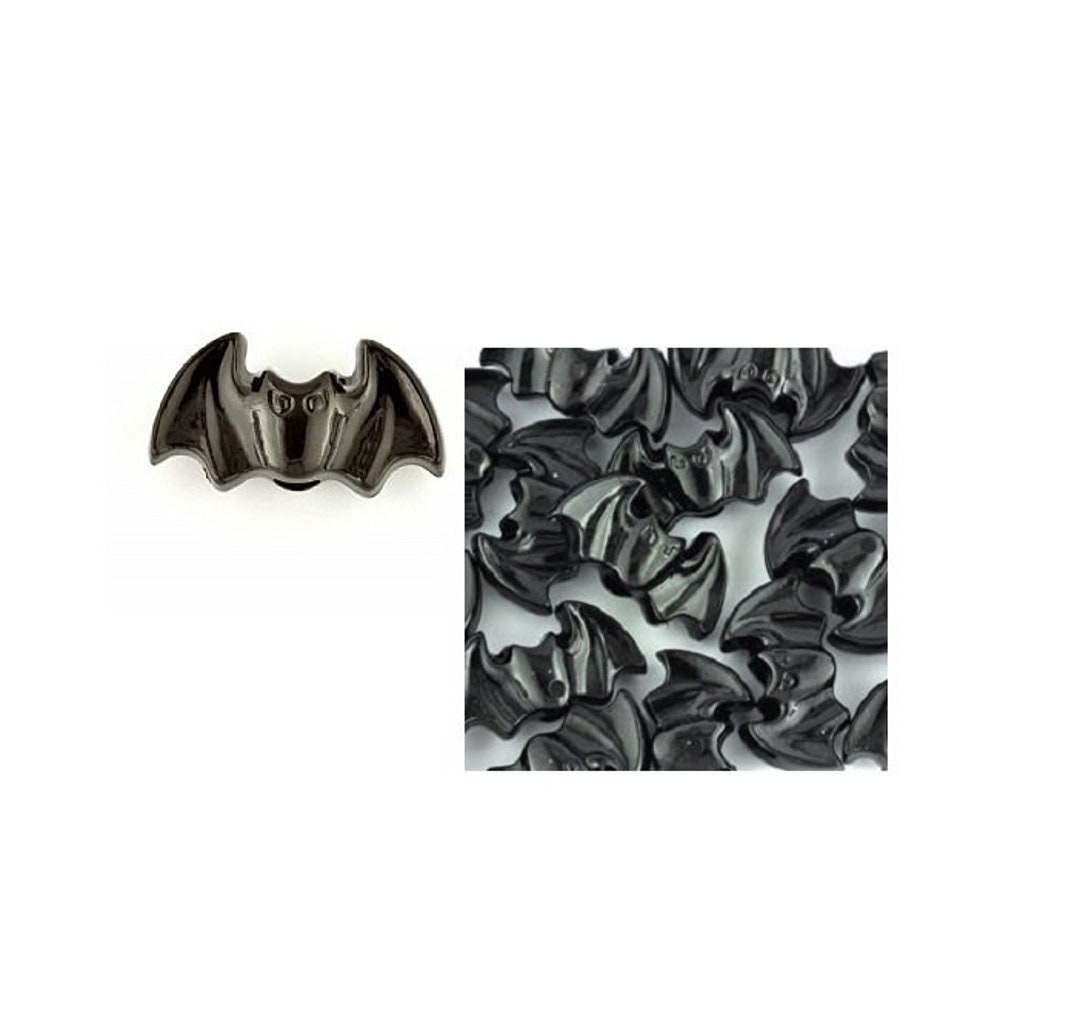 Bats, Bat Shaped Pony Beads, Halloween, Black, Black Bat, Kid Crafts ...