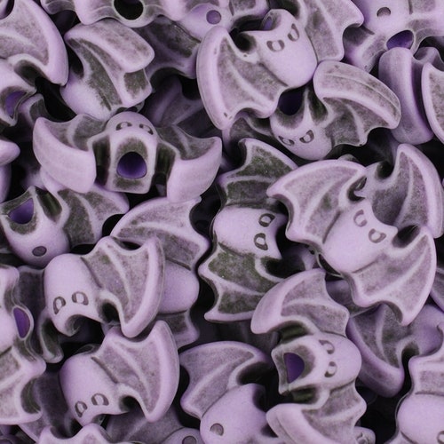 Halloween Bat Beads Bats Halloween Kid Crafts DIY Acrylic - Etsy