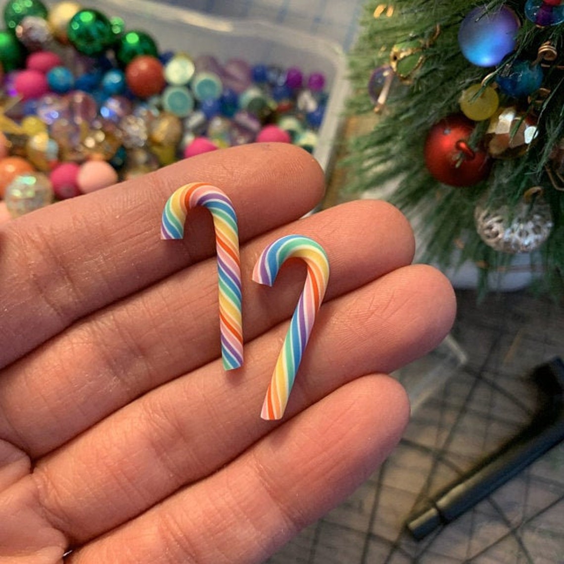 Fake Candy Canes 47mm Faux Christmas Candy Canes Fake Candy - Etsy