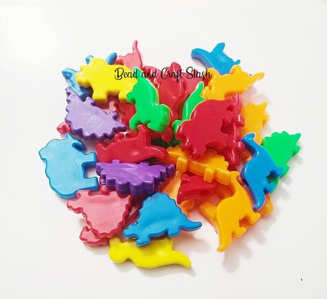 Dinosaur Beads Colorful Dinosaur Beads Beads DIY Kid - Etsy