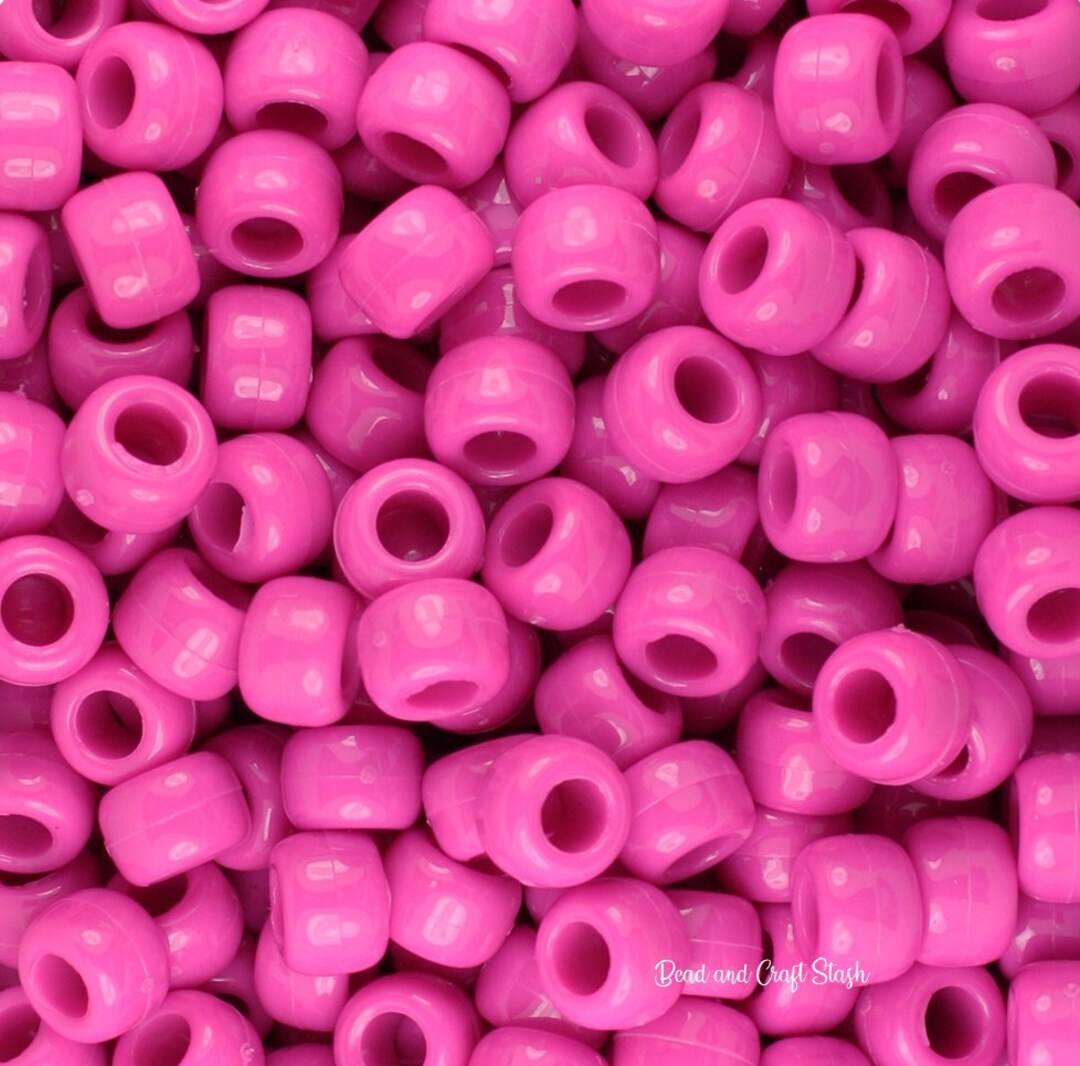 Dark Pink Pony Beads, Pink, Pony Beads, Kid Crafts, DIY, Hair Beads ...