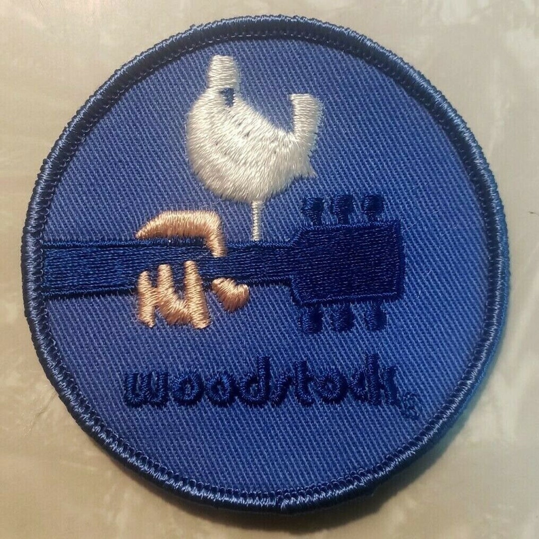 Vintage Original WOODSTOCK Patch Purple Embroidered Dove - Etsy