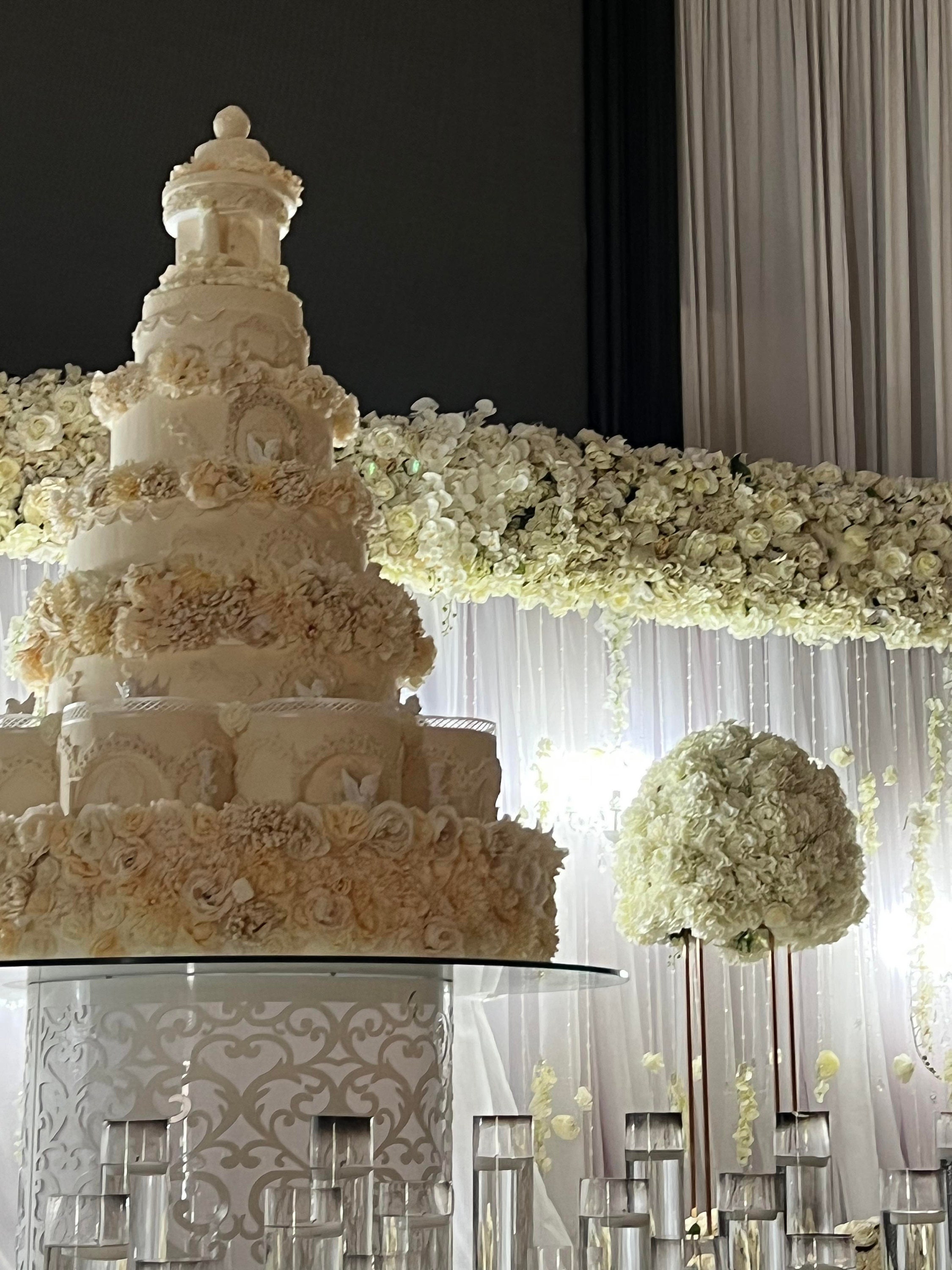 Luxury Castle Cake Dummy: 6-ft Faux Wedding Cake With Flowers - Etsy