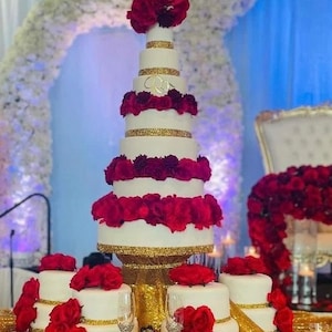 Fake Cake Red Luxury Giant Faux Cake Wedding - Etsy