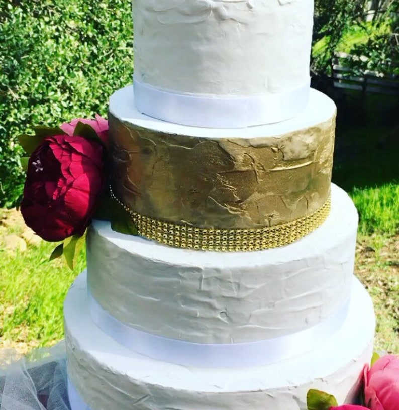 Fake Cake Wedding Gold - Etsy