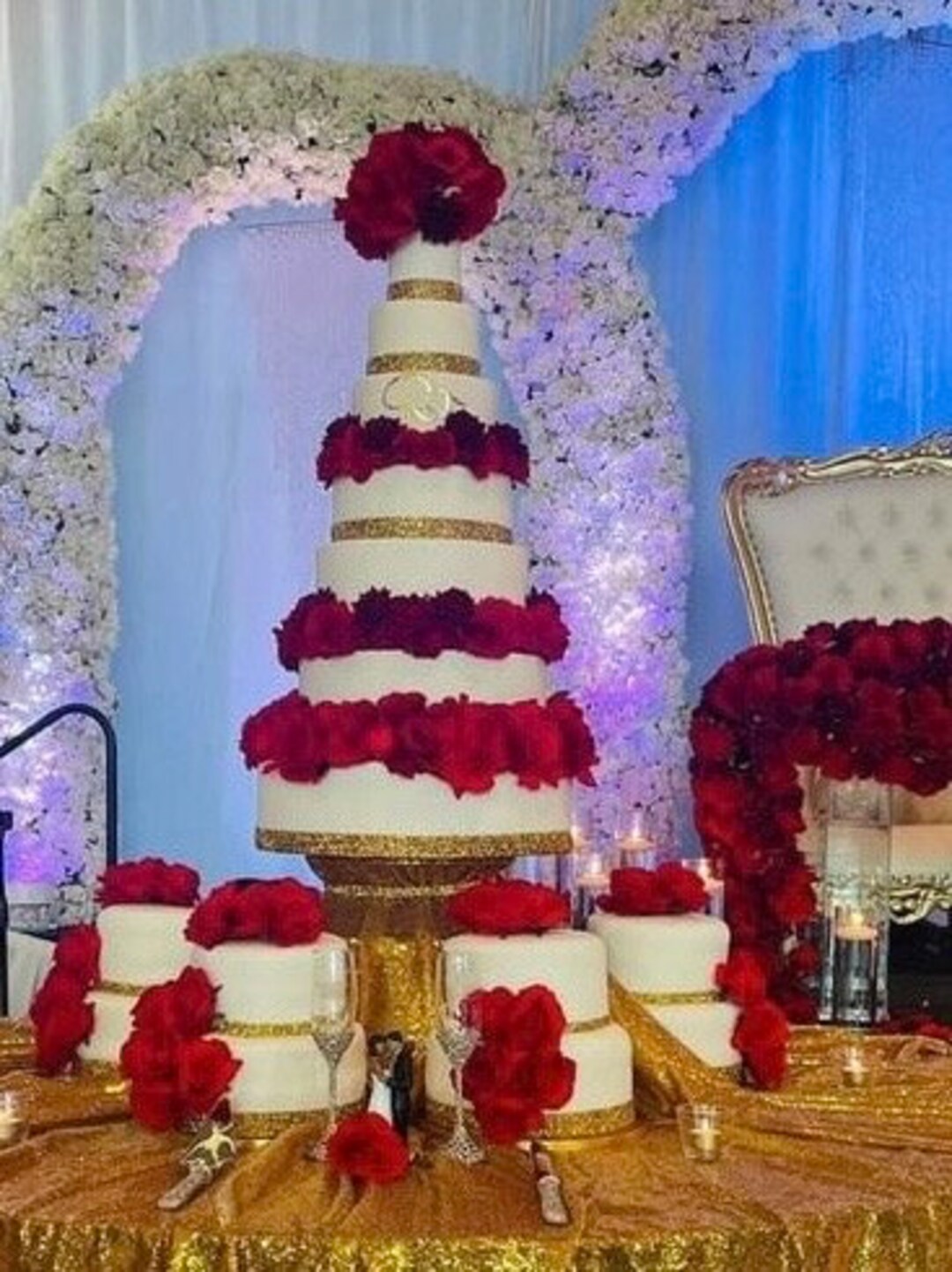 Fake Cake Red Luxury Giant Faux Cake Wedding - Etsy