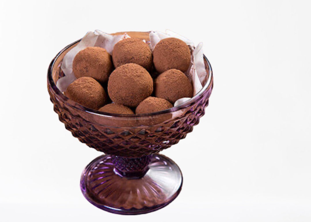 Truffles Chocolate Box With Two Chocolate Truffes Cocoa - Etsy