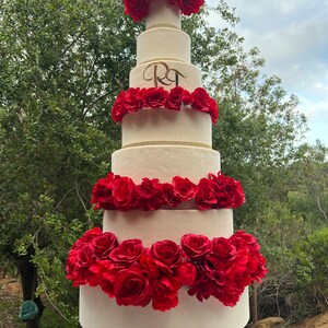 Fake Cake Red Luxury Giant Faux Cake Wedding - Etsy