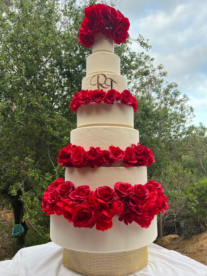 Fake Cake Red Luxury Giant Faux Cake Wedding - Etsy
