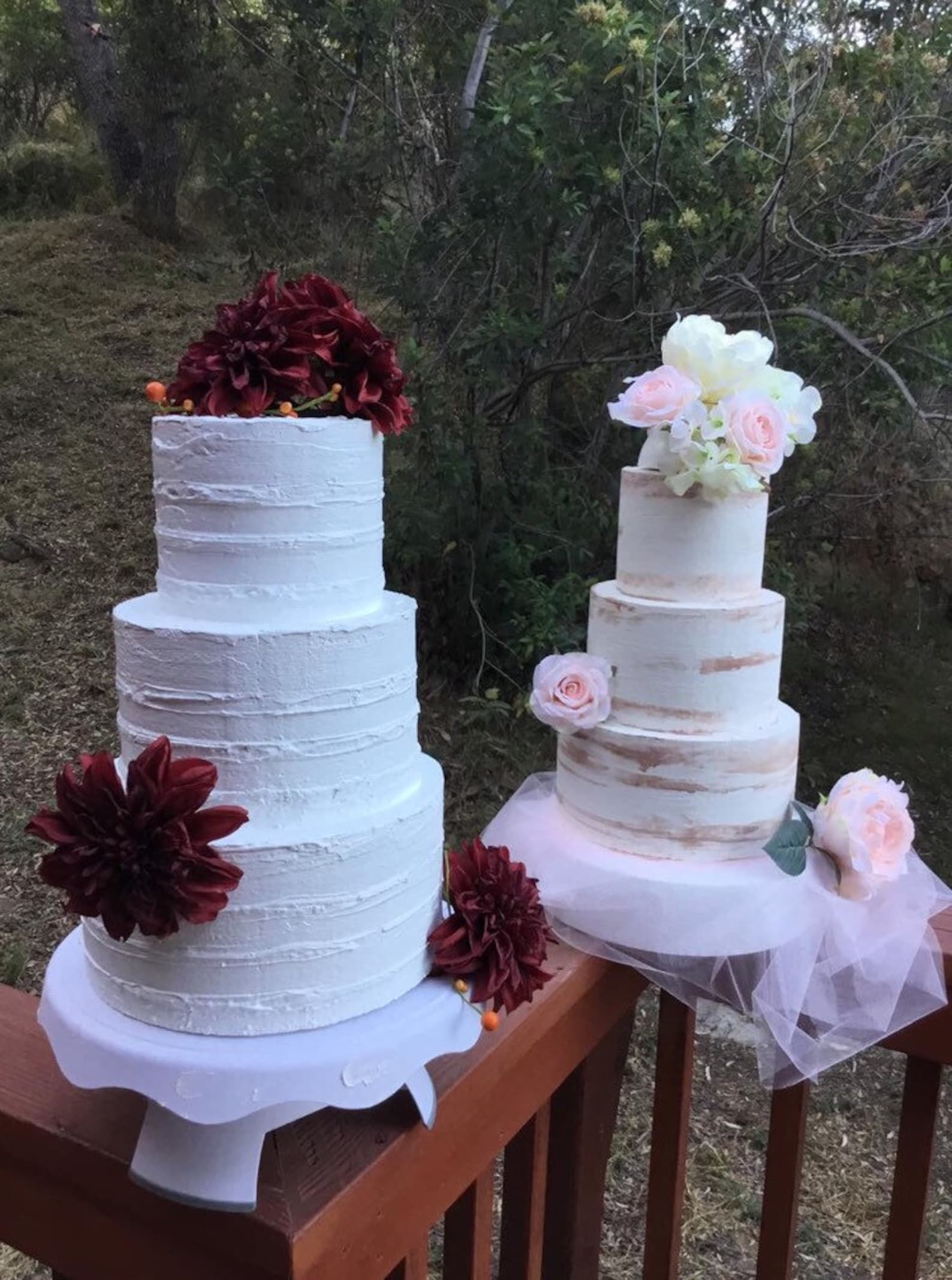 Dummy Cake Wedding Fake Cake White Three Tier Stacked 12 Inch | Etsy