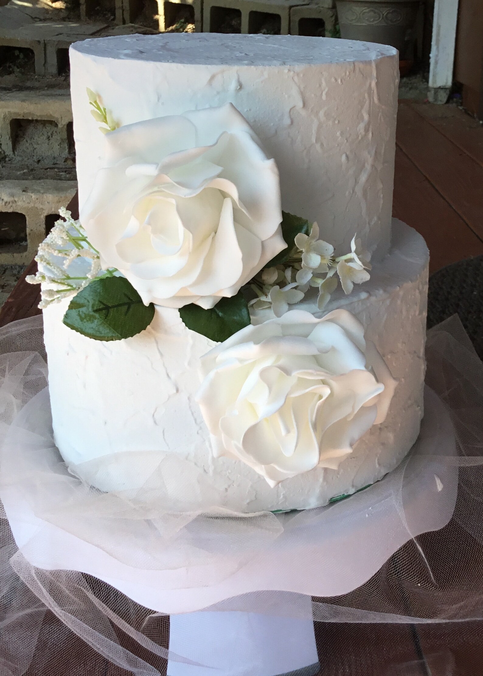 Rustic dumy cake with flowers fake cale | Etsy