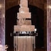 Waterfall Crystal Beaded Cake Stand: 4ft Acrylic Chandelier Display - Etsy