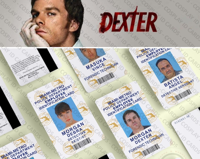 DEXTER TV Show Miami Metro Police Badge CSI Dexter Morgan Debra Morgan ...