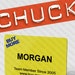 Chuck TV Show Cosplay Green Shirt Employee ID Badge, Morgan Grimes ...