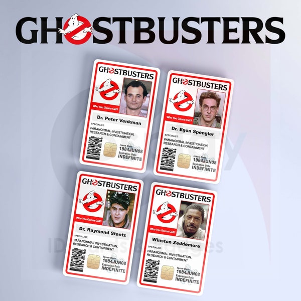 Ghostbusters Id Card - Etsy