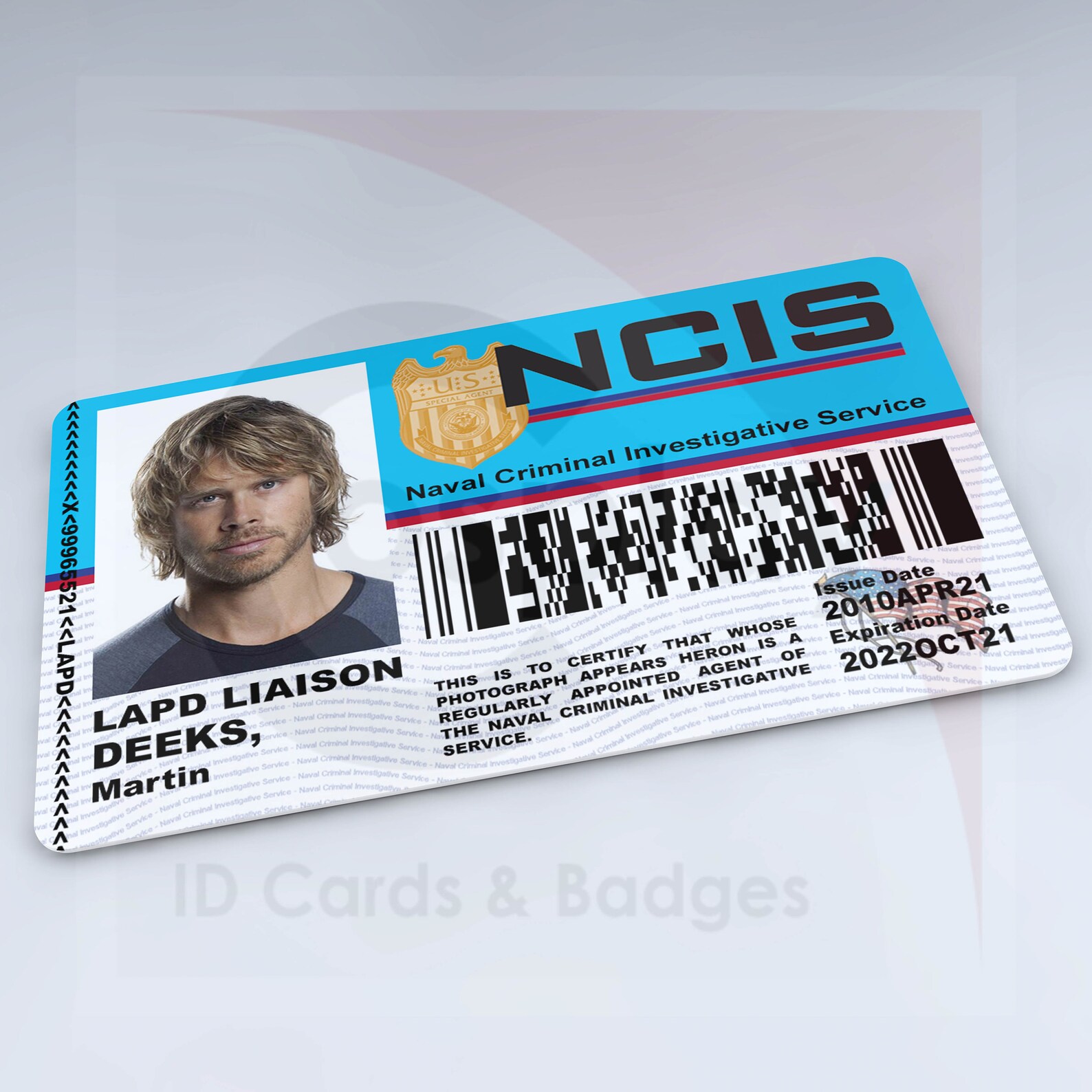 NCIS Los Angeles Novelty TV Show ID Card Naval Criminal - Etsy