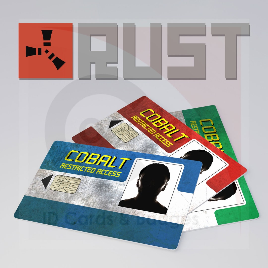 RUST Video Game COBALT Keycards - Etsy UK