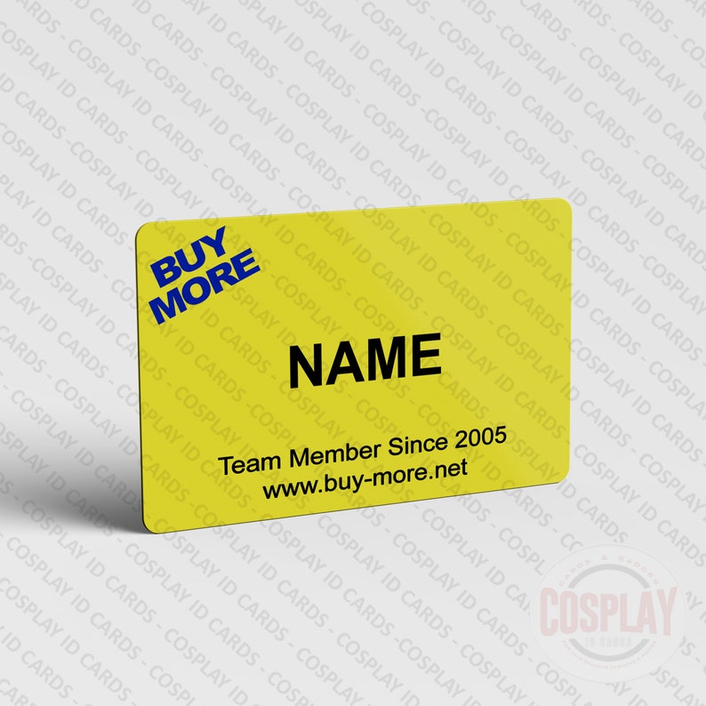 Chuck TV Show Cosplay Green Shirt Employee ID Badge Morgan - Etsy