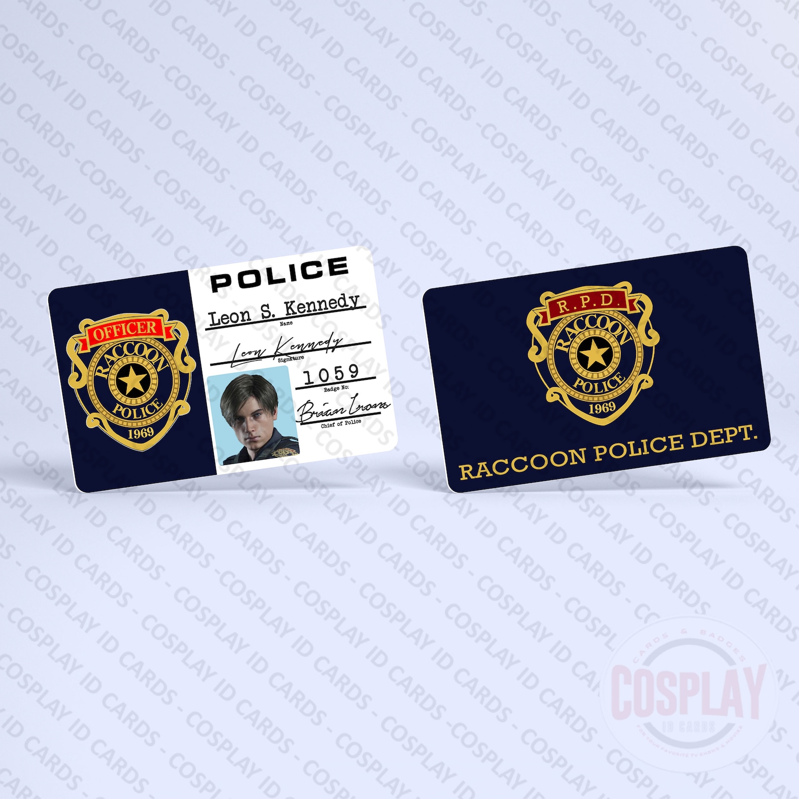 RESIDENT EVIL 2 Remake Leon Kennedy Raccoon City Police ID | Etsy