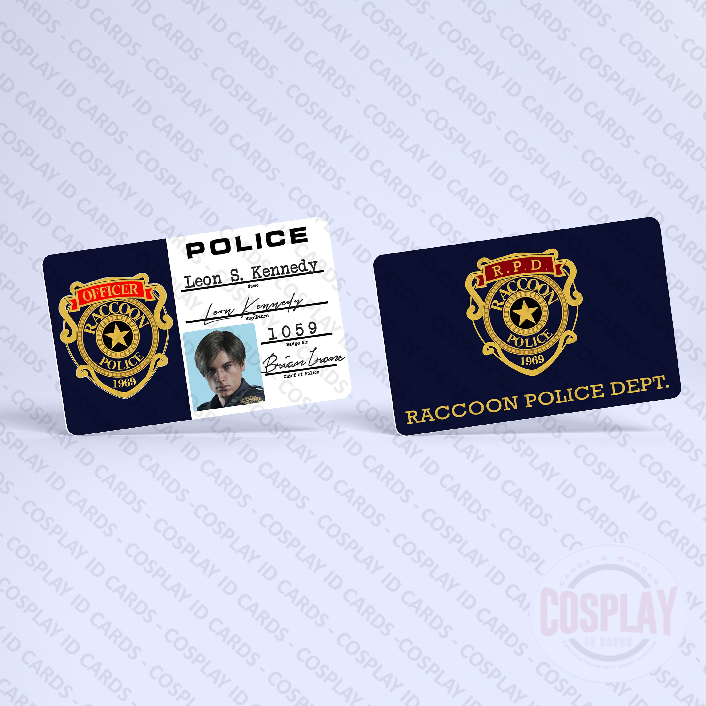 RESIDENT EVIL 2 Remake Leon Kennedy Raccoon City Police ID | Etsy