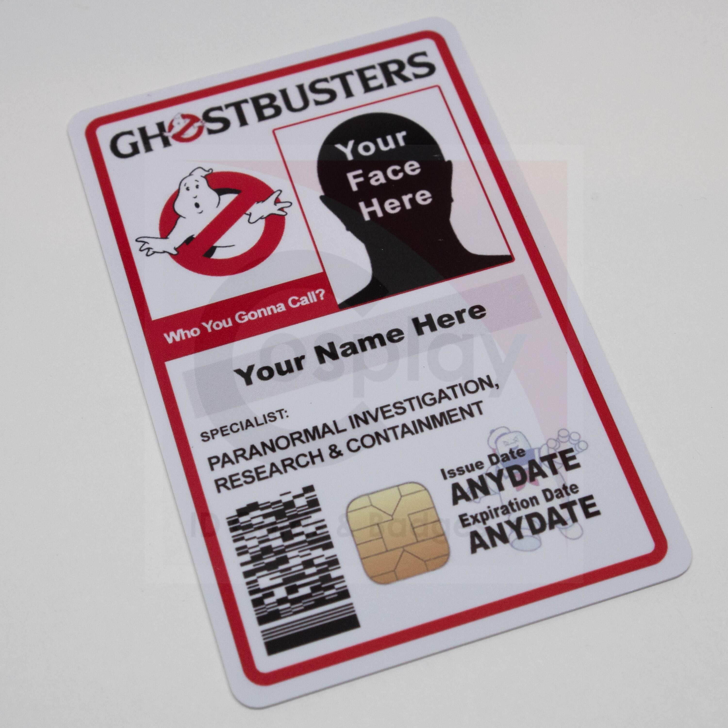 Ghostbusters ID Card Peter Venkman Bill Murry Ray Stantz | Etsy