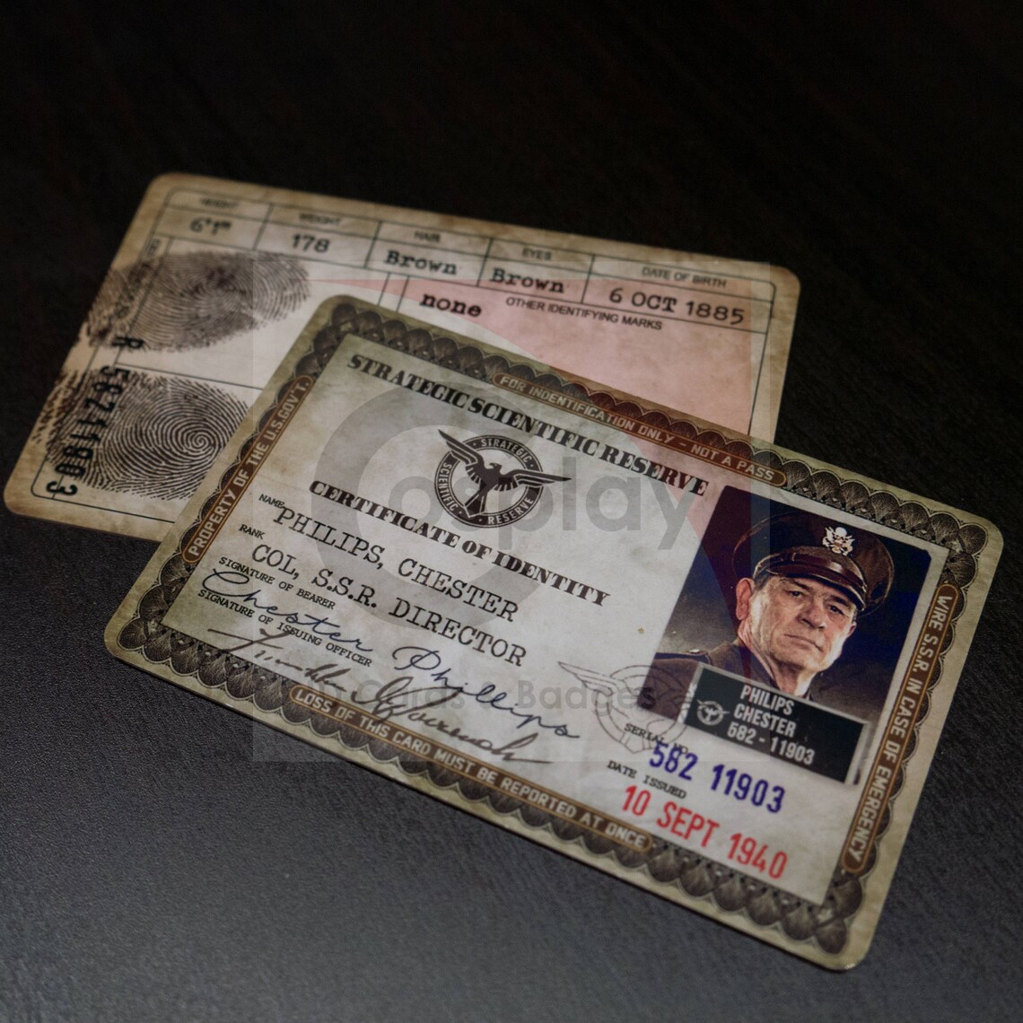 Marvel Captain America the First Avenger Cosplay ID Badge - Etsy