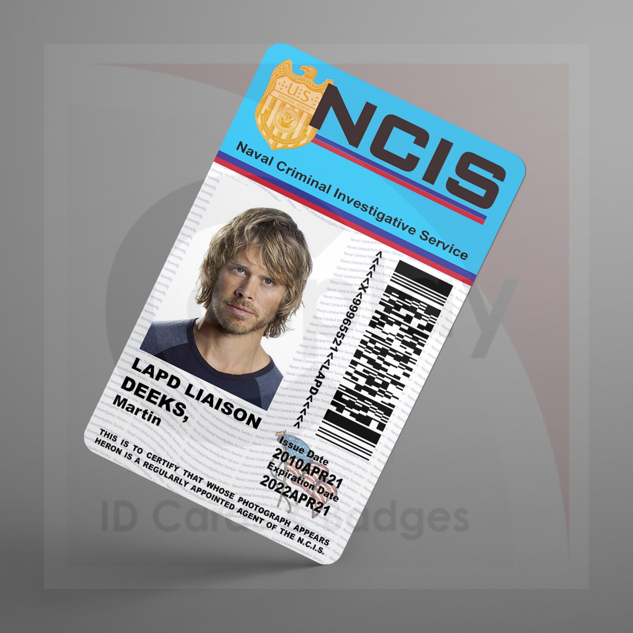 NCIS: Los Angeles TV Show ID Badge Naval Criminal | Etsy