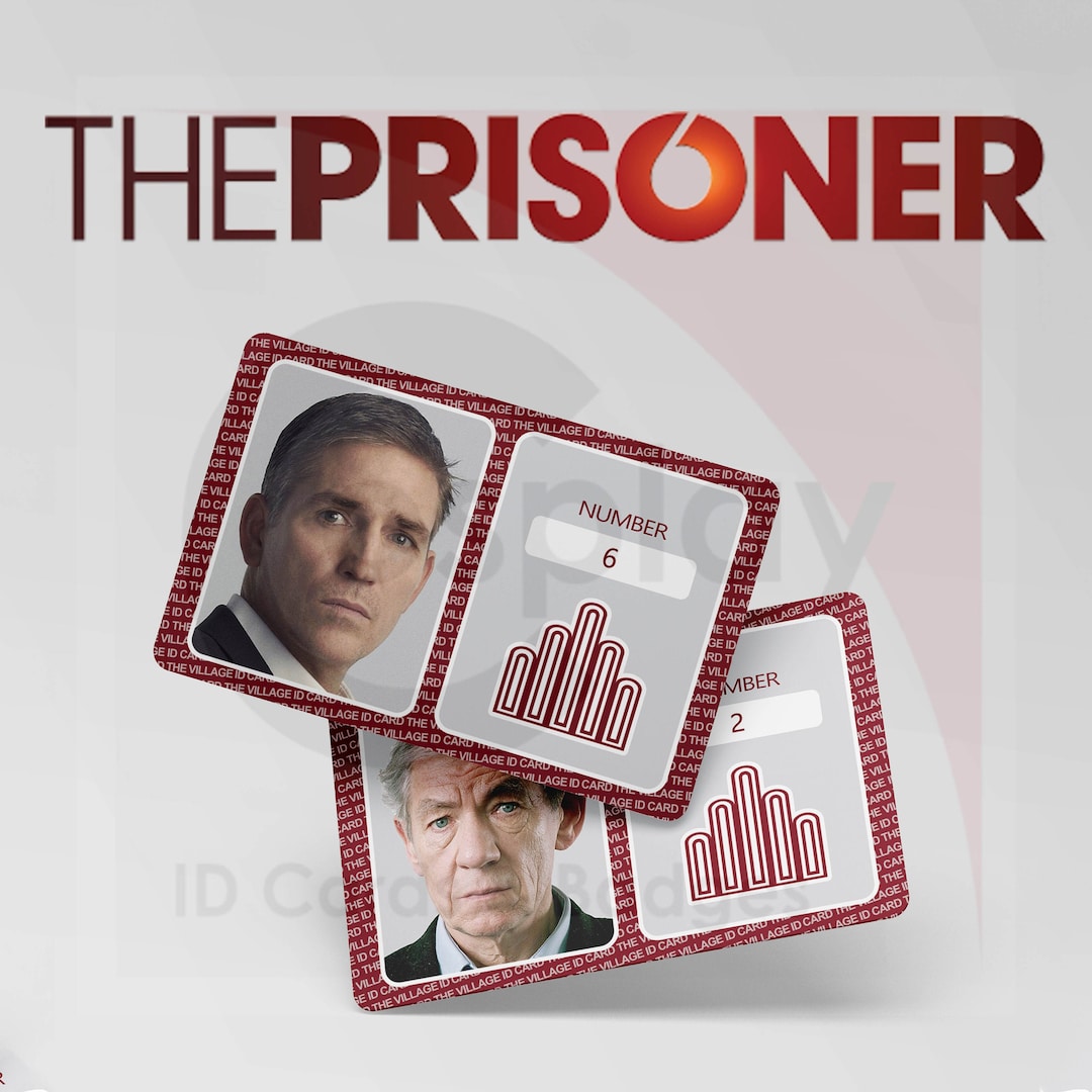 The Prisoner TV Show, the Village ID Card, Number 6, No. 6, Jim ...