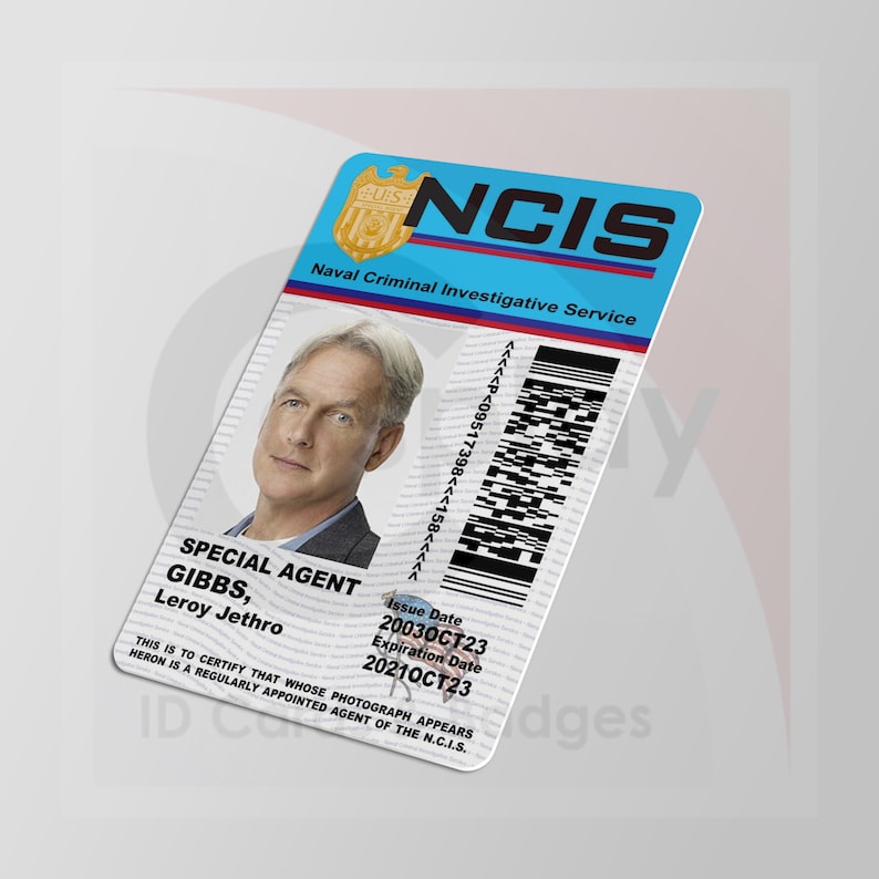 NCIS TV Show ID Badge Special Agent Gibbs DiNozzo Ziva - Etsy France
