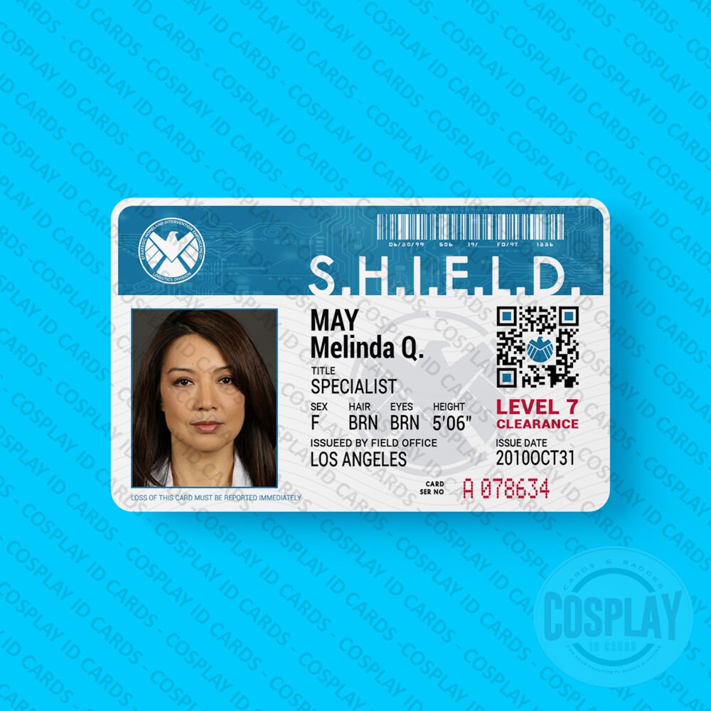 Marvel SHIELD Agent ID Badge Phil Coulson Melinda May Nick - Etsy.de