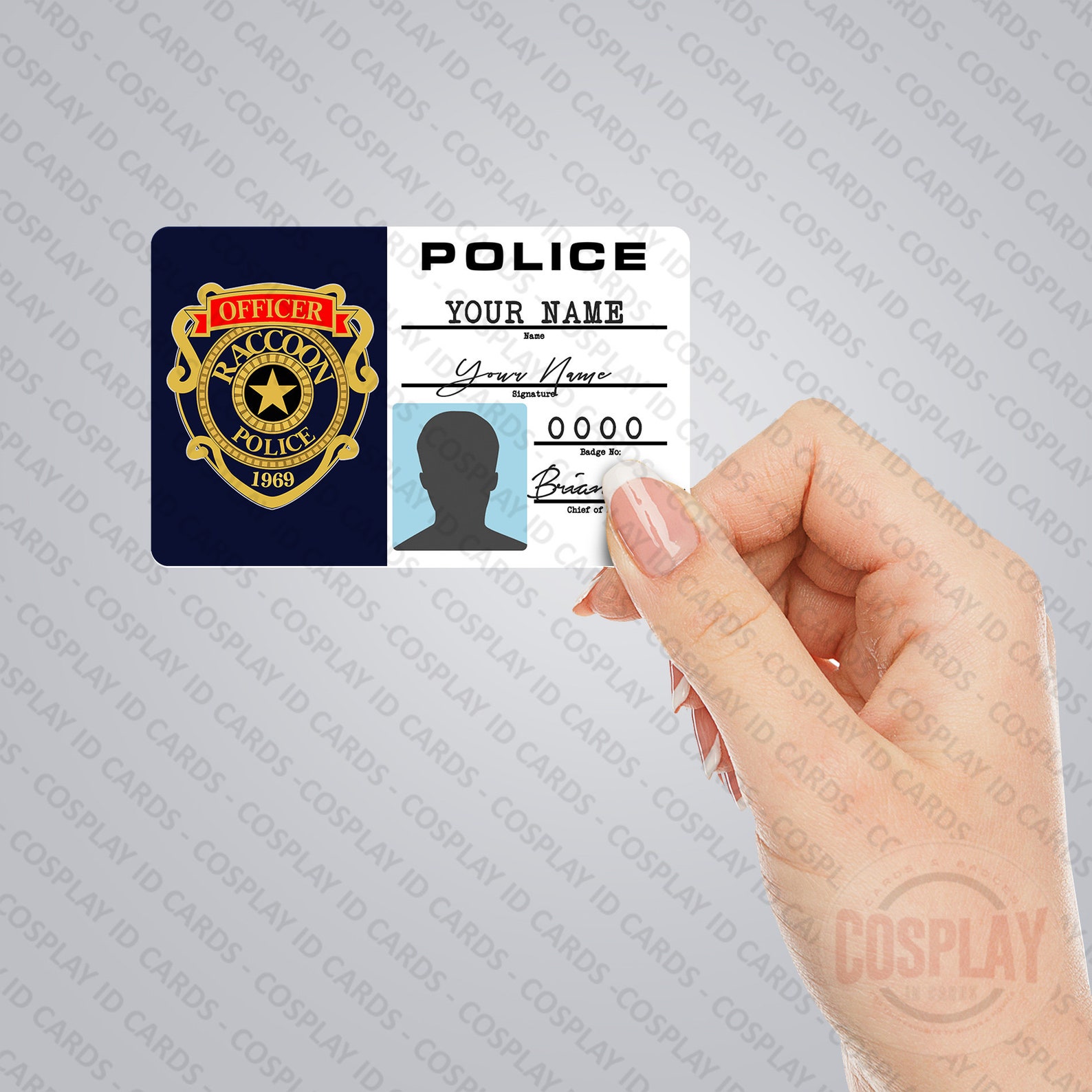 RESIDENT EVIL 2 Remake Leon Kennedy Raccoon City Police ID | Etsy