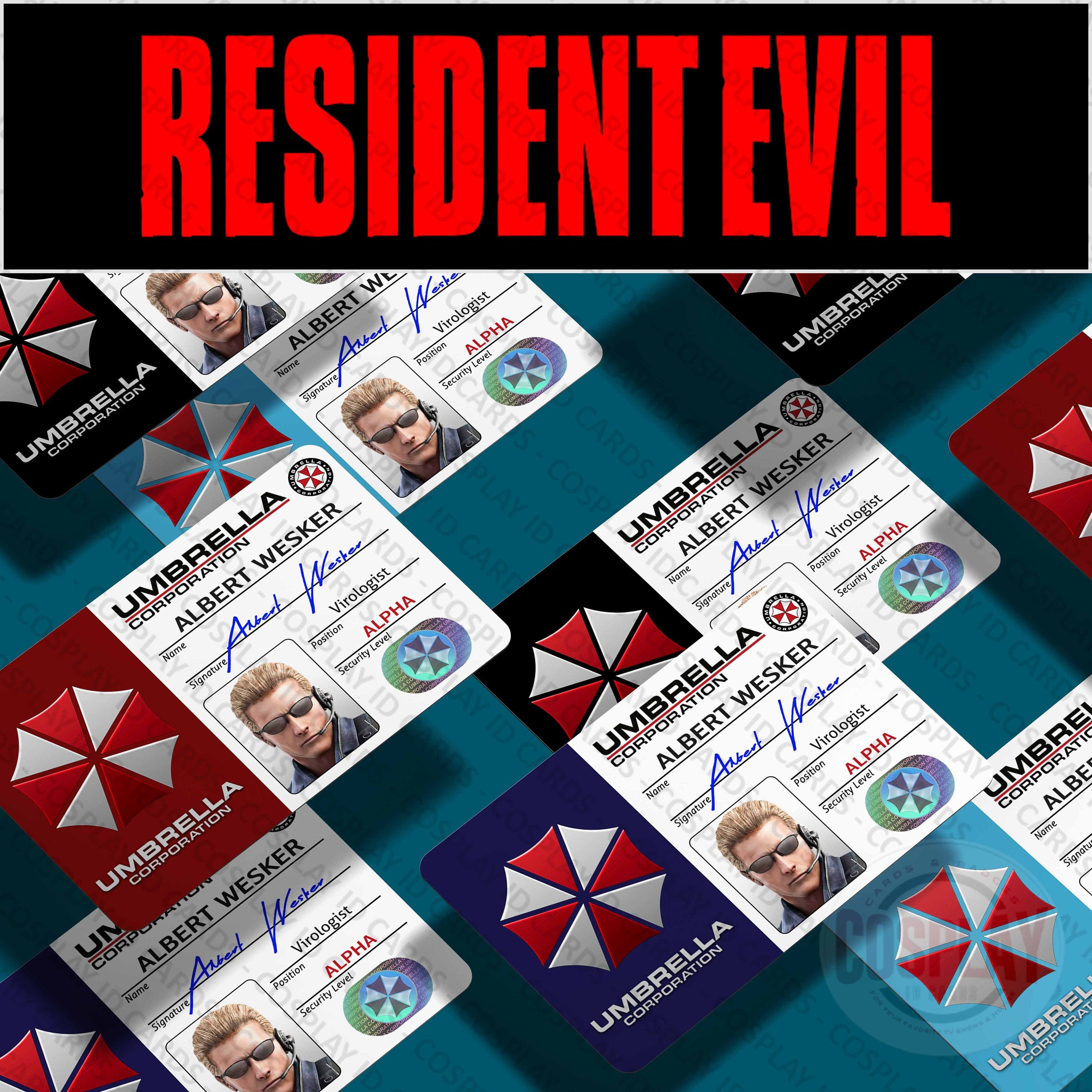 Prop Umbrella Corporation ID Resident Evil Security Customizable ...