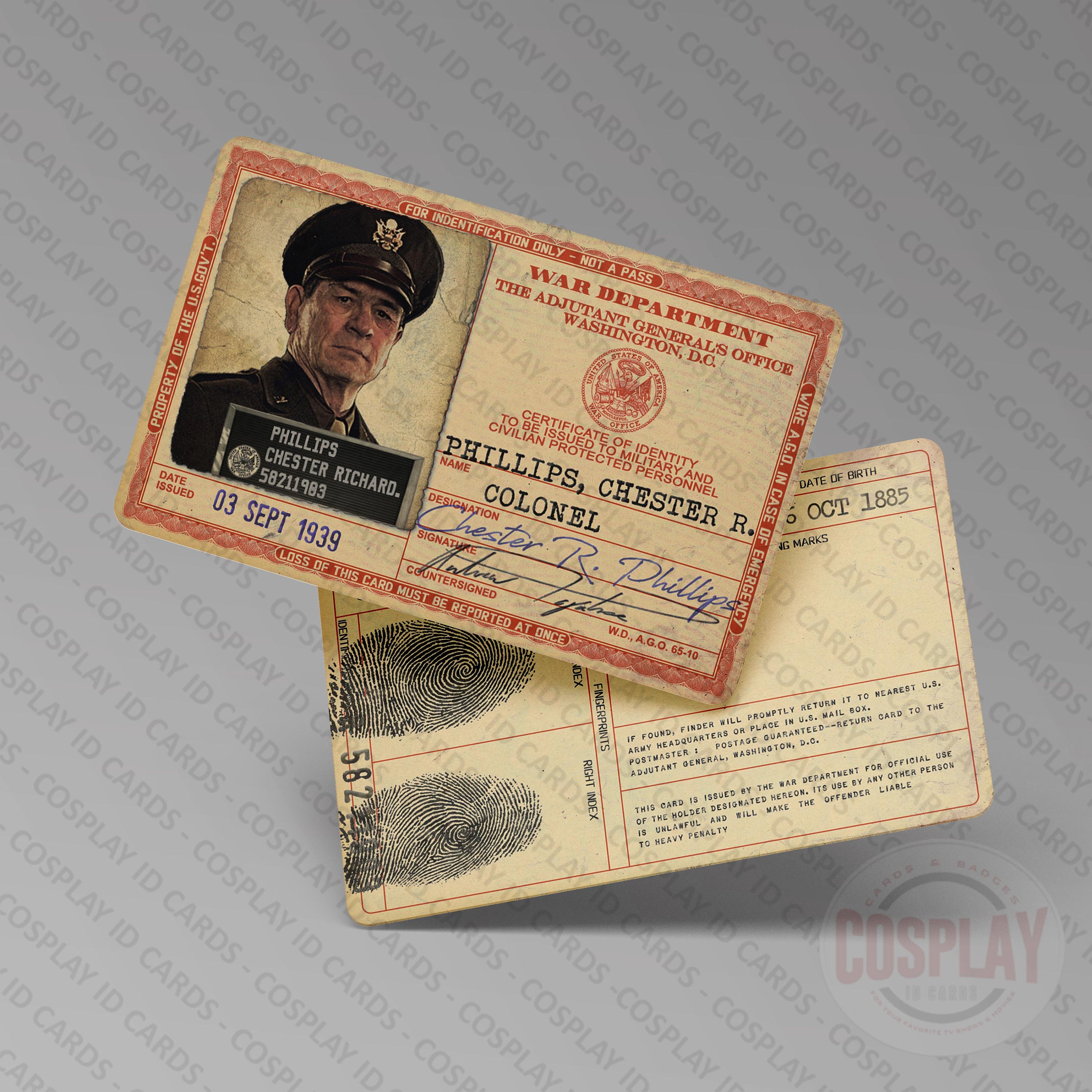 Marvel Captain America The First Avenger Army ID Card SSR | Etsy