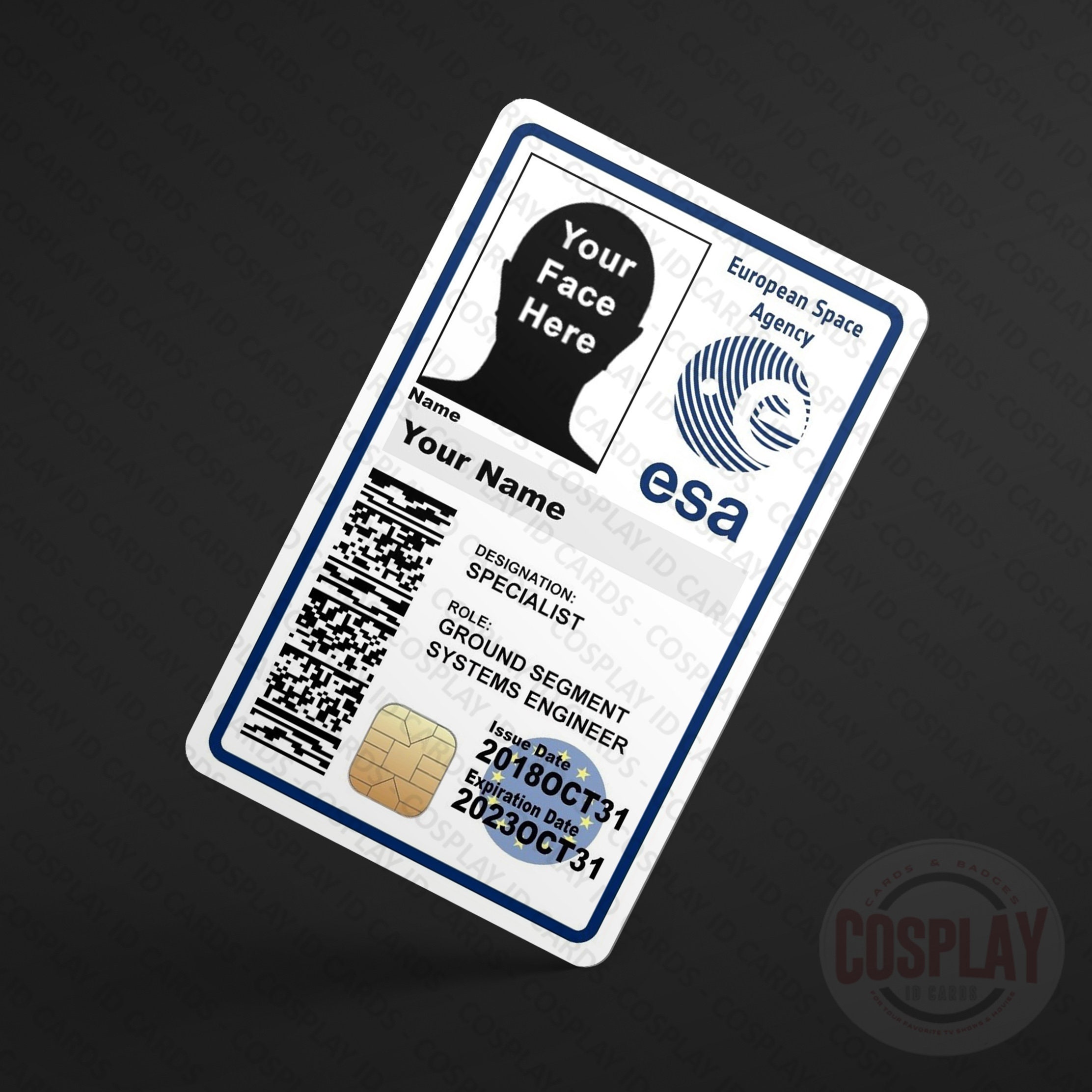 Customizable Novelty Space Agency Badge Astronaut ID Badge - Etsy Canada