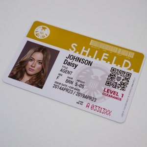 Marvel Agents of SHIELD TV Show Novelty ID Badge Phil Coulson Melinda ...