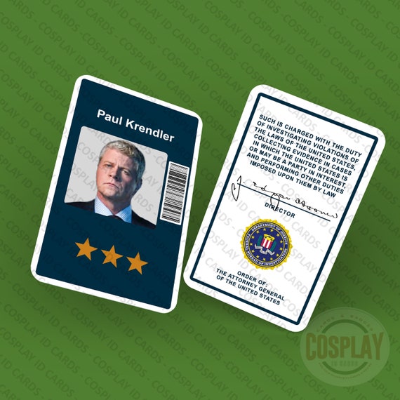 Silence of the Lambs Prop FBI Special Agent Warrant Wallet Cosplay ID ...