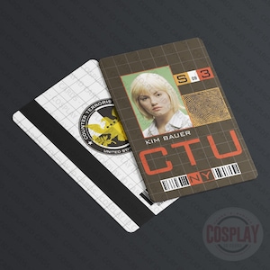 24 TV Show CTU ID Card Jack Bauer Kiefer Sutherland Tony Almeida Chloe ...