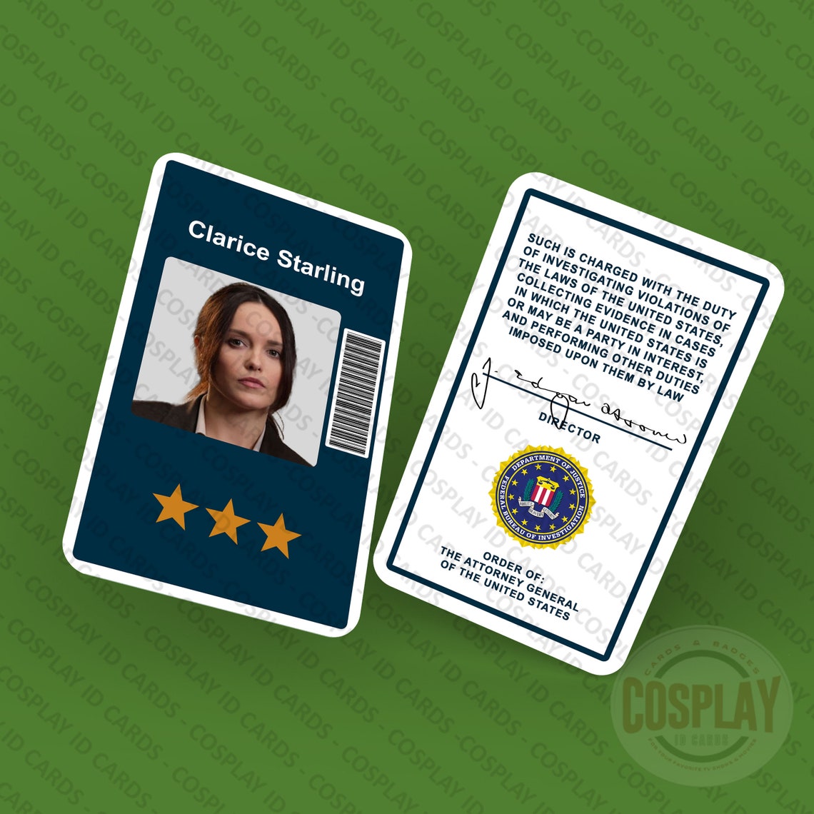 Clarice TV Show FBI Badge Special Agent Clarice Starling - Etsy UK
