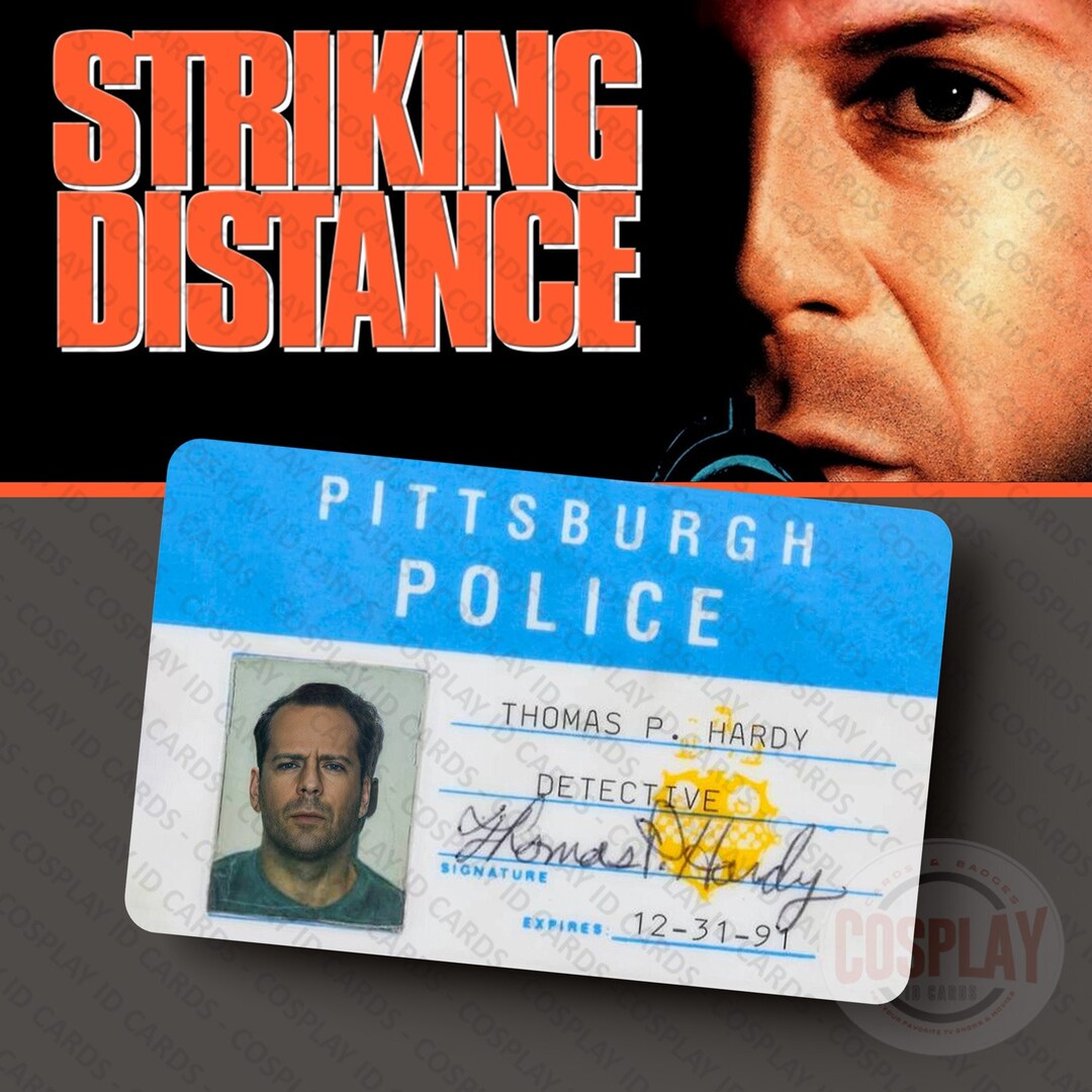 Striking Distance Detective Thomas P. Hardy Pittsburgh Police Badge ...