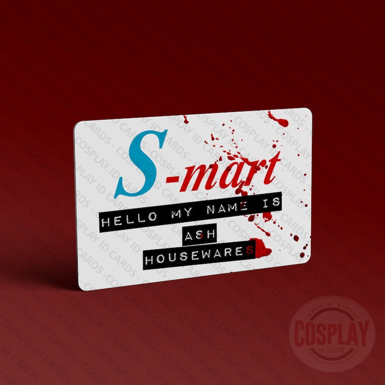 EVIL DEAD: Army of Darkness S-mart ASH Name Tag Bruce - Etsy