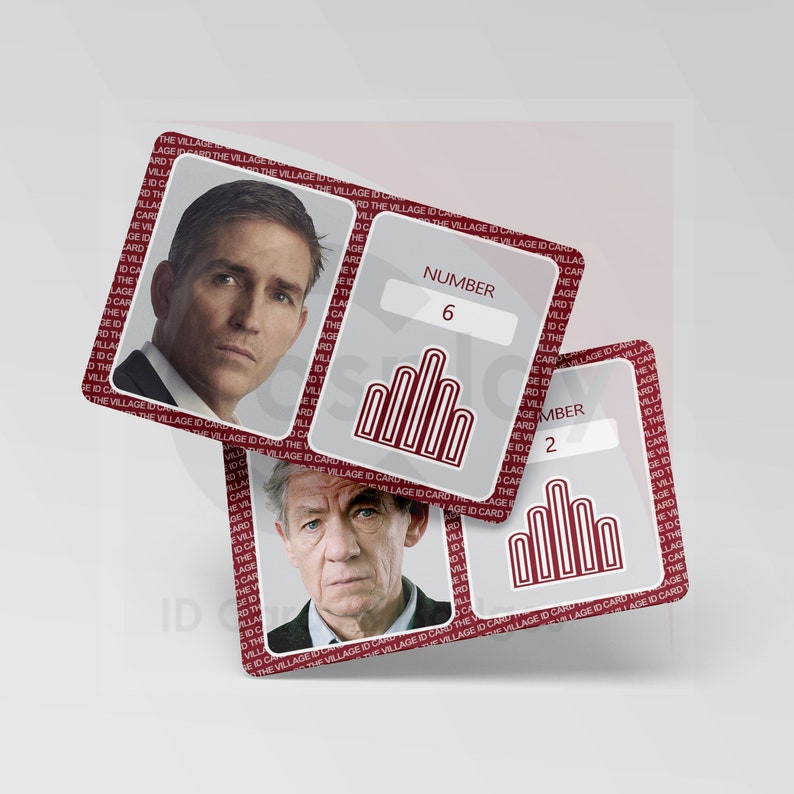 The Prisoner TV Show the Village ID Card Number 6 No. 6 | Etsy