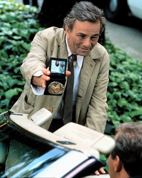Columbo TV show Lt. Frank Columbo Peter Falk Police ID - Etsy España