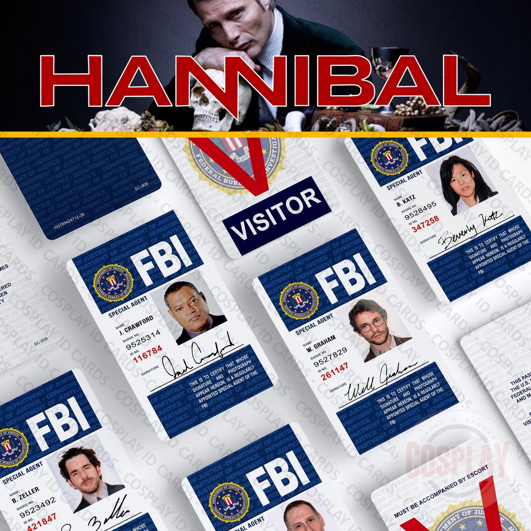 HANNIBAL TV Show FBI Badge, Special Agent Will Graham, Hugh Dancy, Jack ...