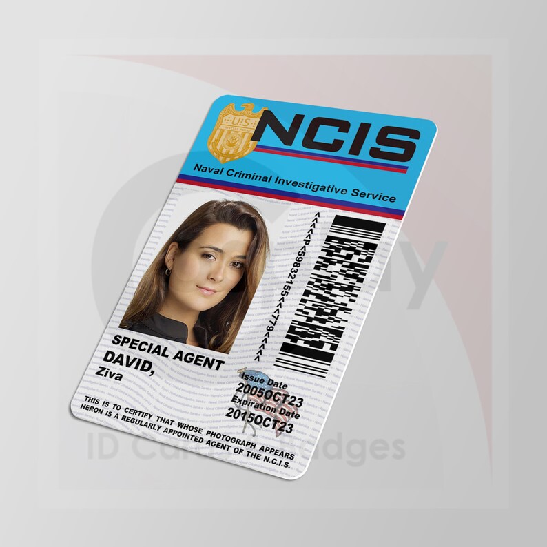 NCIS TV Show ID Badge Special Agent Gibbs DiNozzo Ziva | Etsy