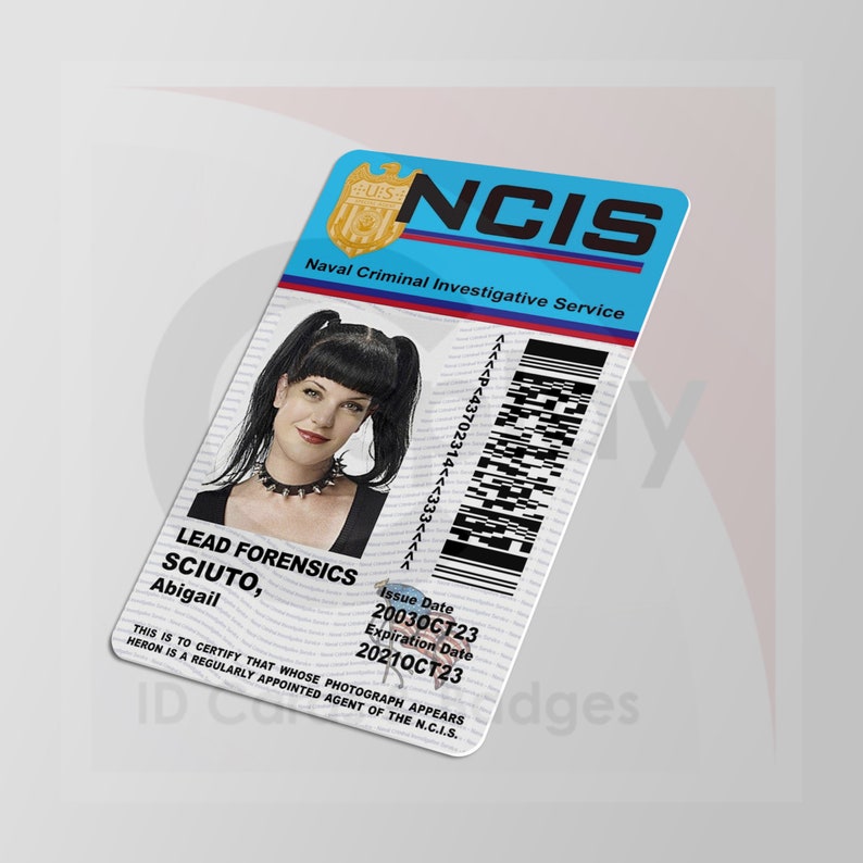NCIS TV Show ID Badge Special Agent Gibbs DiNozzo Ziva | Etsy