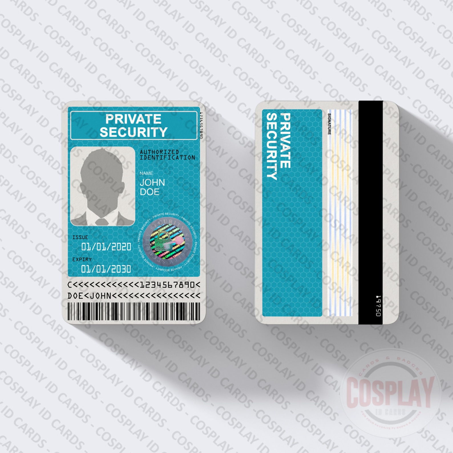 Private Security Enforcement ID Card With Real Hologram or - Etsy UK