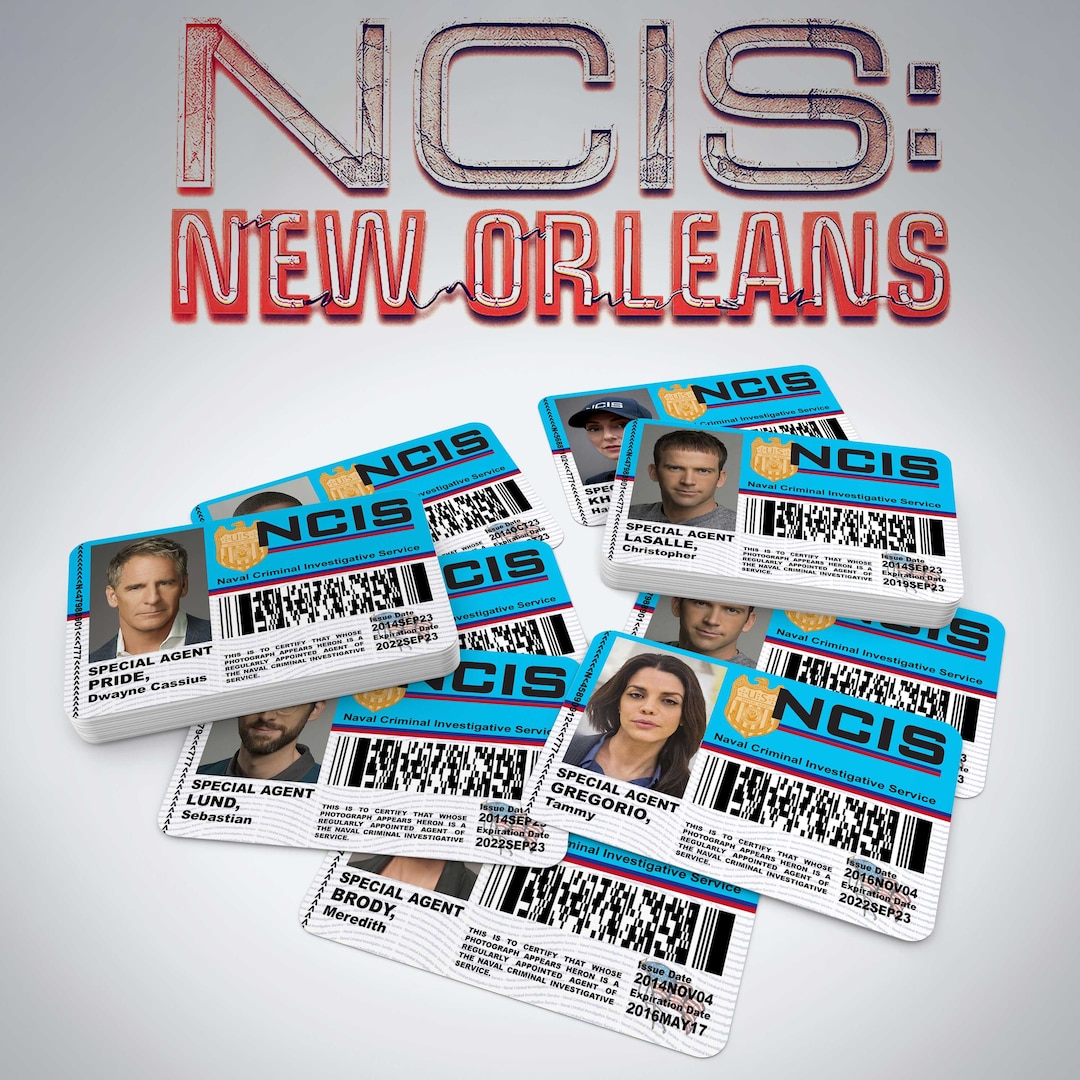 NCIS New Orleans Novelty TV Show ID Card Naval Criminal Investigative ...