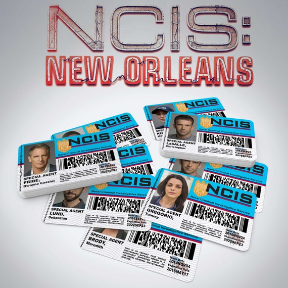 NCIS New Orleans Novelty TV Show ID Card Naval Criminal | Etsy