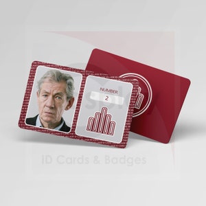 The Prisoner TV Show, the Village ID Card, Number 6, No. 6, Jim ...